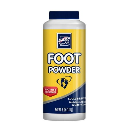 Delta Brands 10096-12 PEC 6 oz Lucky Super Soft Foot Care Powder - Case ...