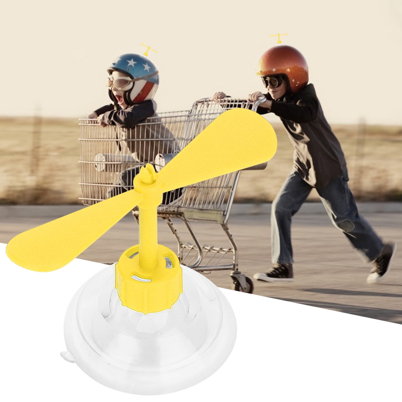 Hélice para casco de motocicleta, ventosa decorativa para casco Hélice ...