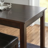 Linon Cessford Counter Height Pub Table, 36" Tall, Espresso - Walmart.com