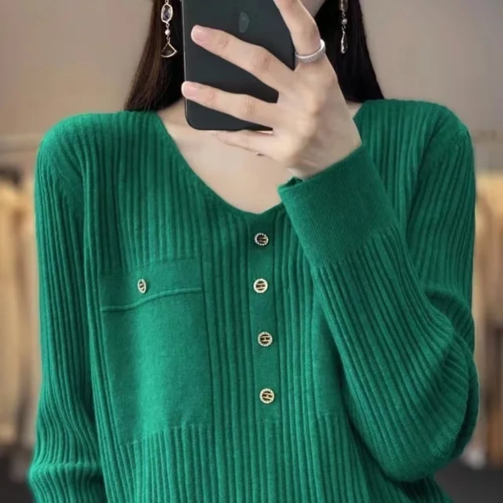 Click here for Lngoor 2024 Autumn Women Sweater Pullover V-Neck C... prices
