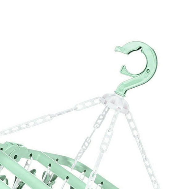 Foldable Clip Hangerswith Drying Clips,32 Clip Folding Hanger Laundry ...