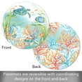 CounterArt "Sea Life Serenade" 4-Pack Reversible Plastic Tabletop ...