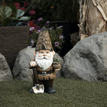Alpine Corporation 12"H "Bee Yourself" Indoor/Outdoor Garden Gnome ...