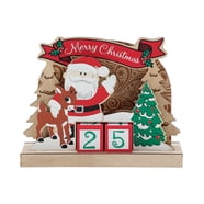 Home Decorative Santa Sleigh Christmas Countdown 23.5"L X 7.25"H Iron ...