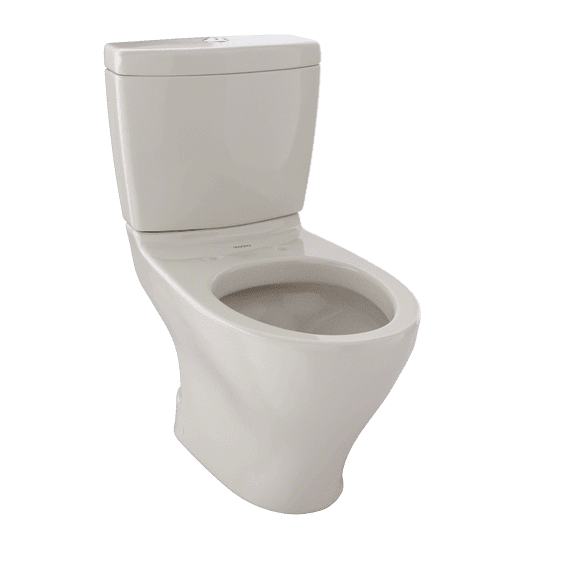 TOTO® Aquia® II Two-Piece Elongated Dual-Max®, Dual Flush 1.6 and 0.9 ...