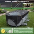 15x21Ft Oval Pool Cover Patented Design Four-Corner Locking 500D ...
