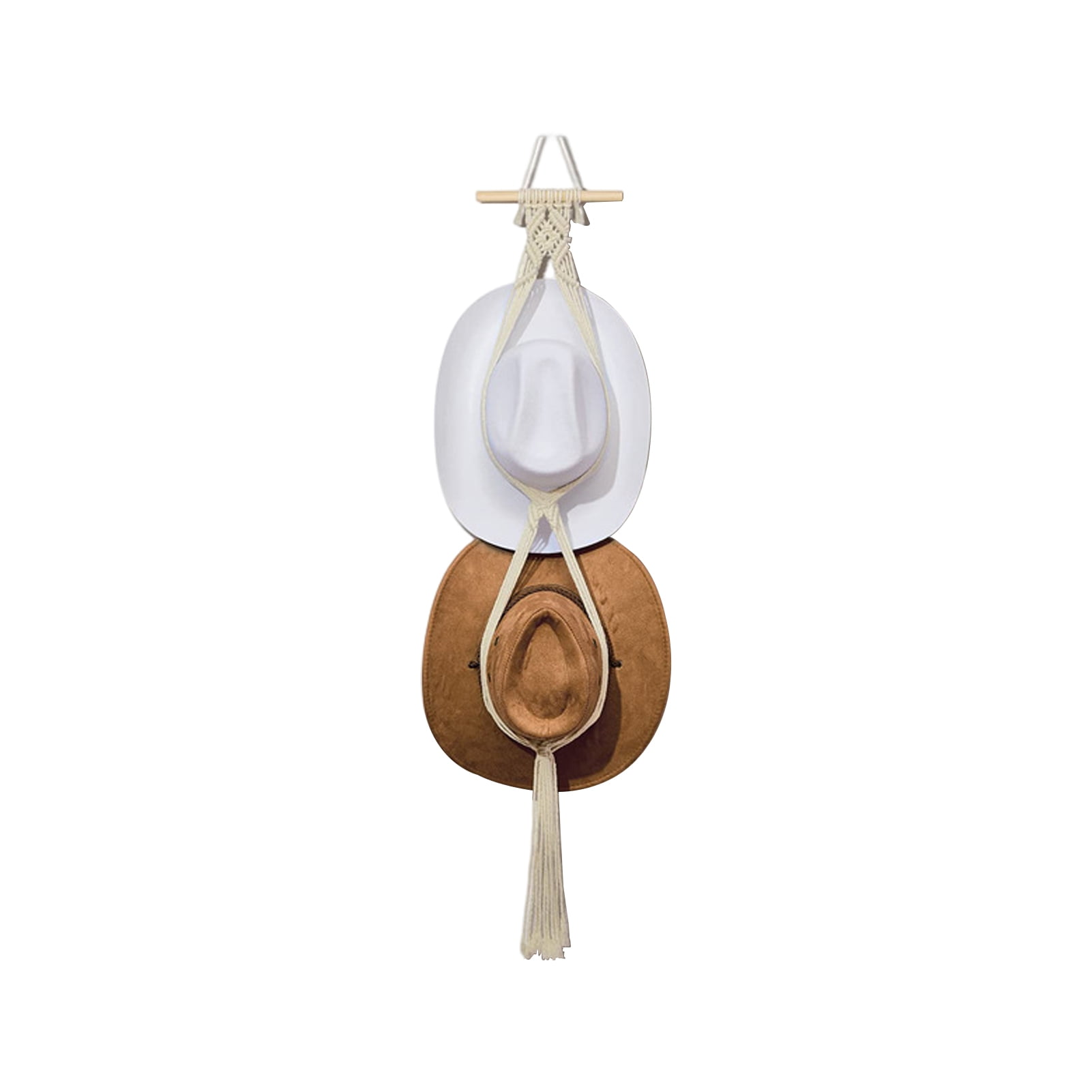 LeKY No Installation Hat Rack Hat Hanger Boho Chic Hat Hanging Rack ...