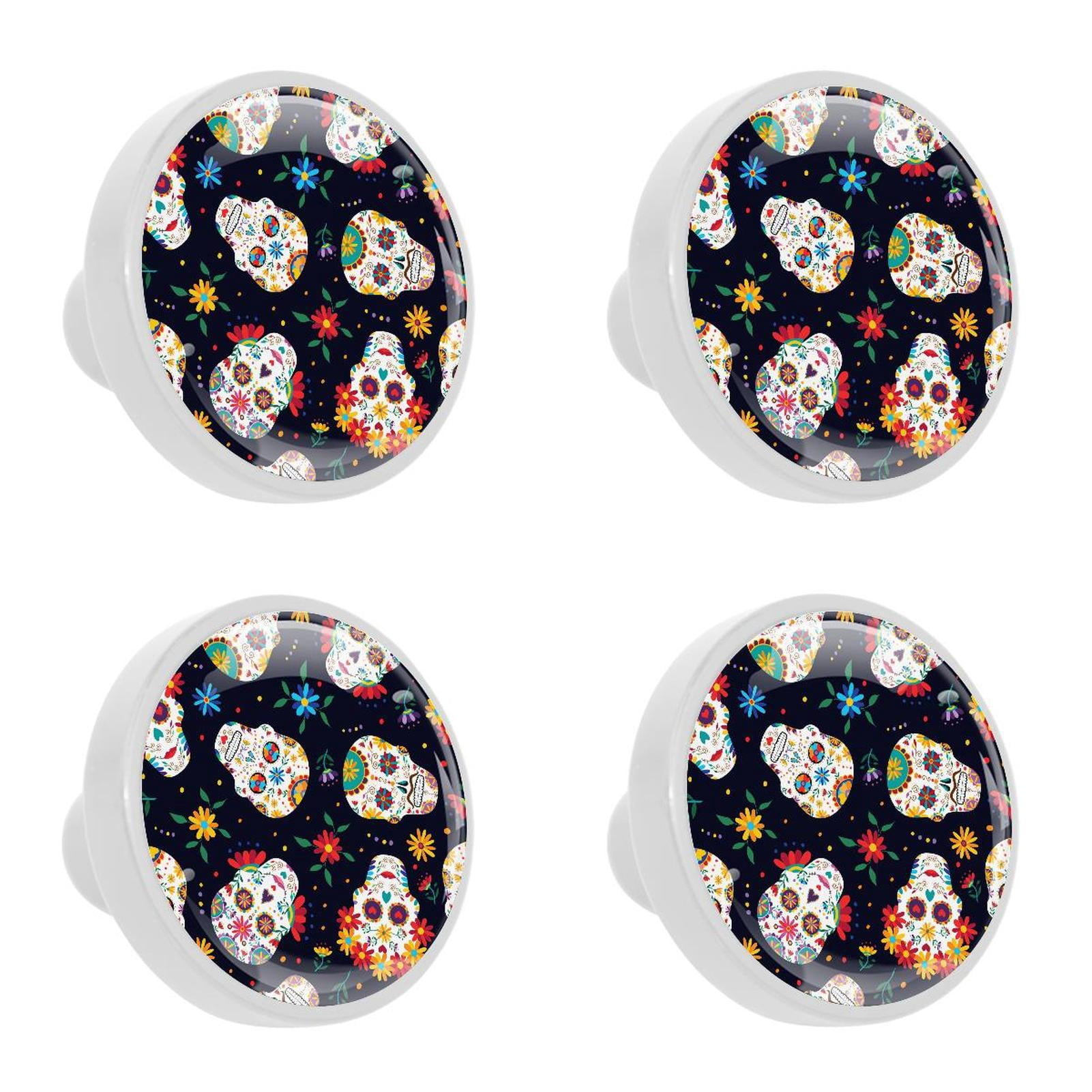4 Pcs Skull Knobs for Kitchen Cabinet Cupboard Dresser Bookcase Drawer ...