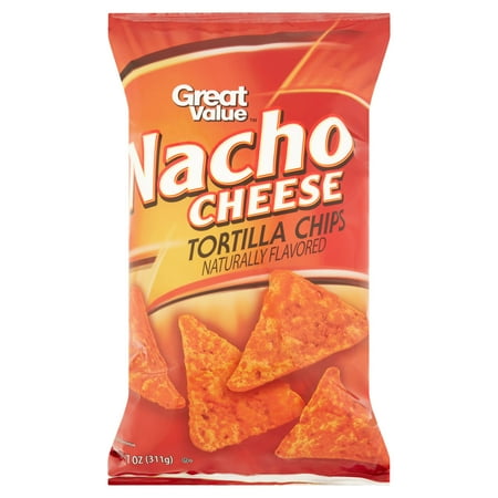 Great Value Gluten-Free Nacho Cheese Tortilla Chips, 11 Oz. – BrickSeek