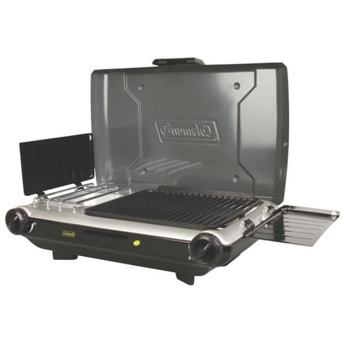 Coleman Camp Propane Grill and Stove+, Gray, Steel - Walmart.com