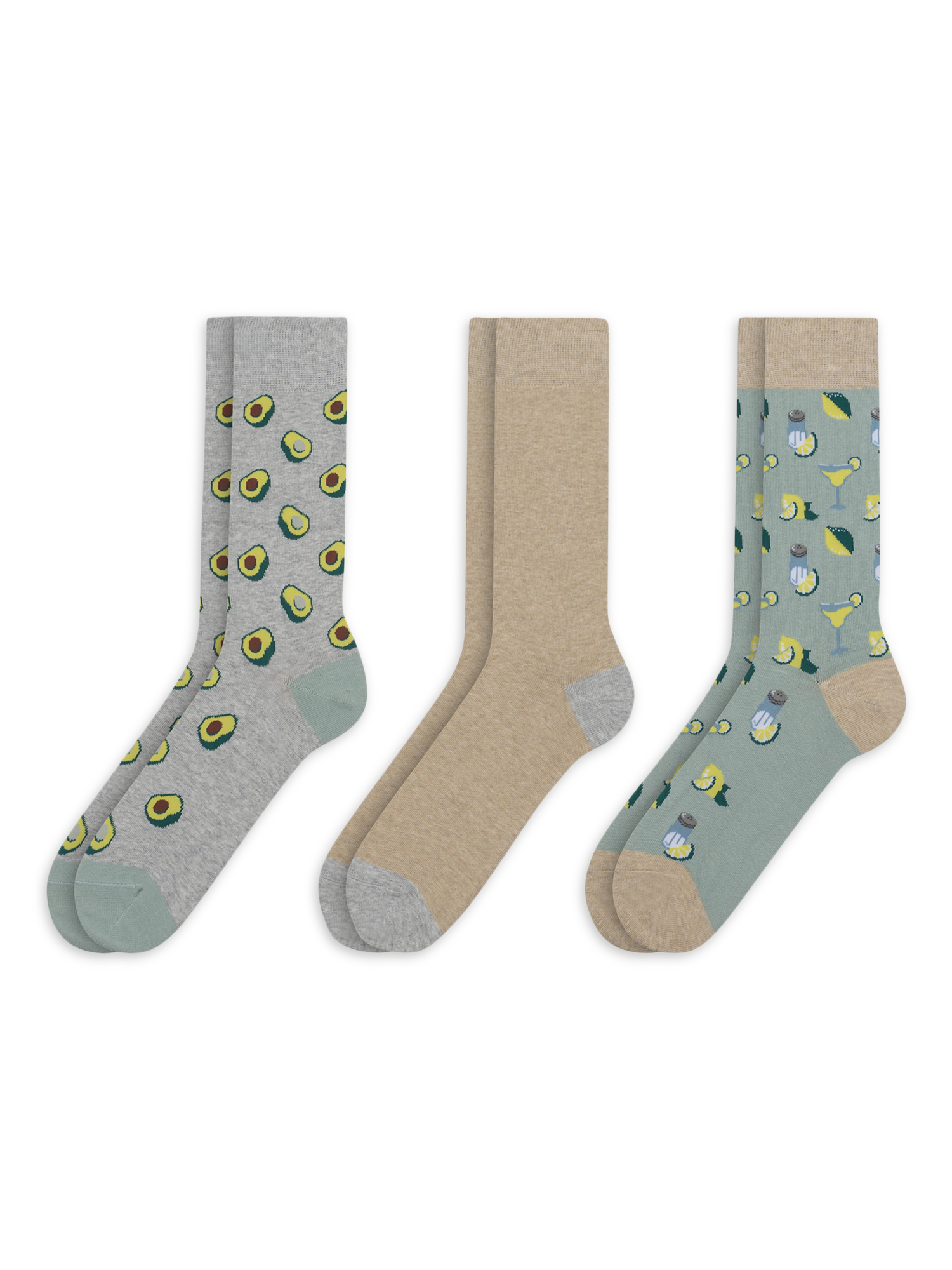 George Men's 3 Pack Cotton Novelty Crew Socks - Walmart.com