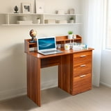 Ktaxon Office Furniture: Computer Desk with 3 Drawers and File Cabinet ...