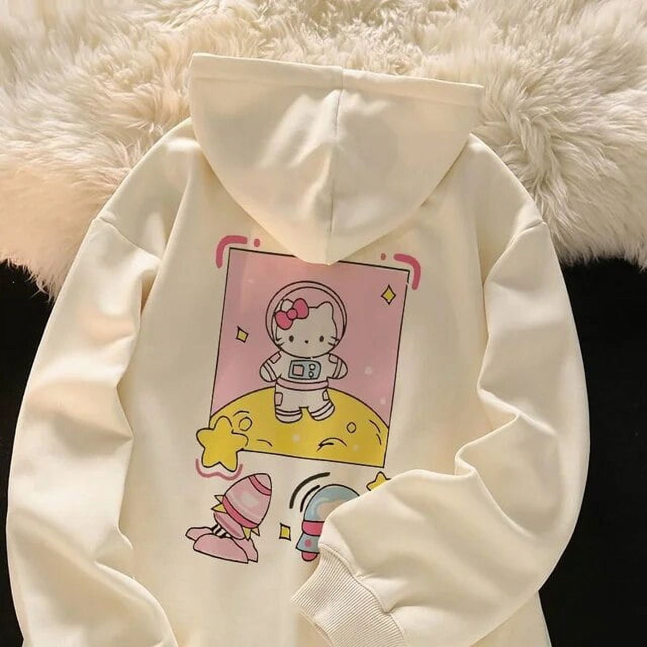 Click here for Aoger Sanrio Hello Kitty Printed Star Hoodies Wome... prices