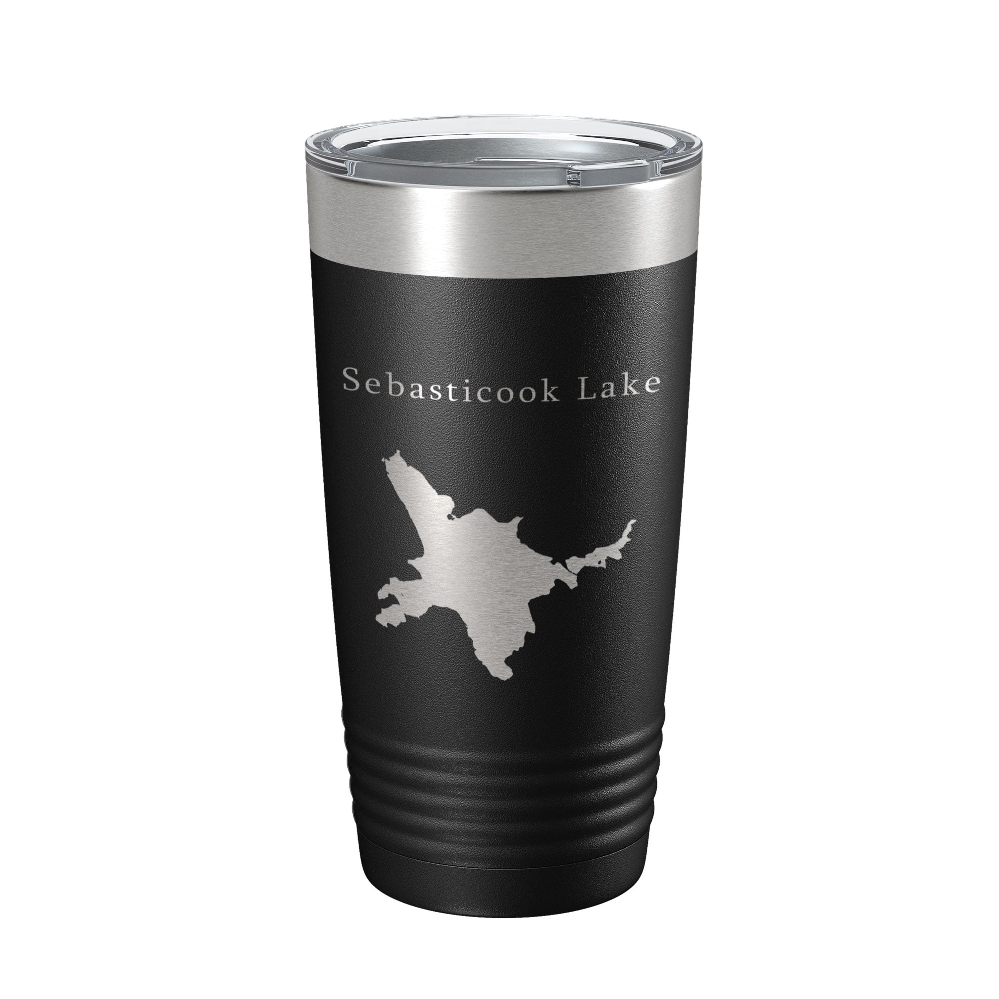 Sebasticook Lake Map Tumbler Travel Mug Insulated Laser Engraved Coffee ...