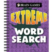 Brain Games Brain Games - Word Searches - Large Print (Purple), (Spiral ...