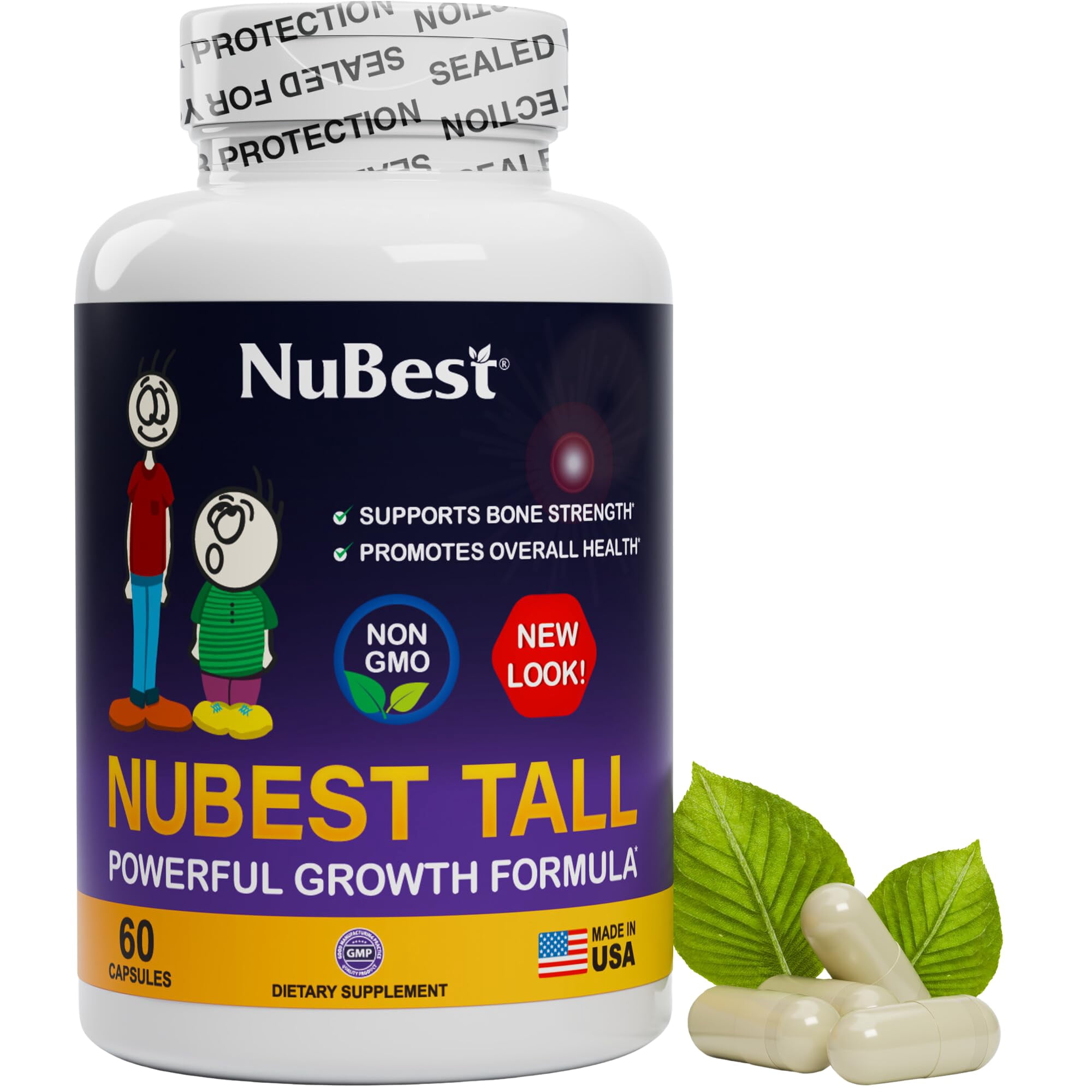 Suplemento NuBest Tall Bone Support 60 cápsulas durante 1 mes | Walmart ...