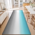 Abstract Teal Grey Graident Rectangle Area Rug 2x6ft,Living Room Rug ...