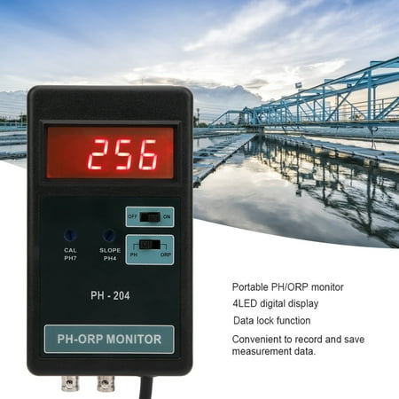 ORP Meter,Digital LED Display PH/ORP P ORP Monitor ORP Temperature ...