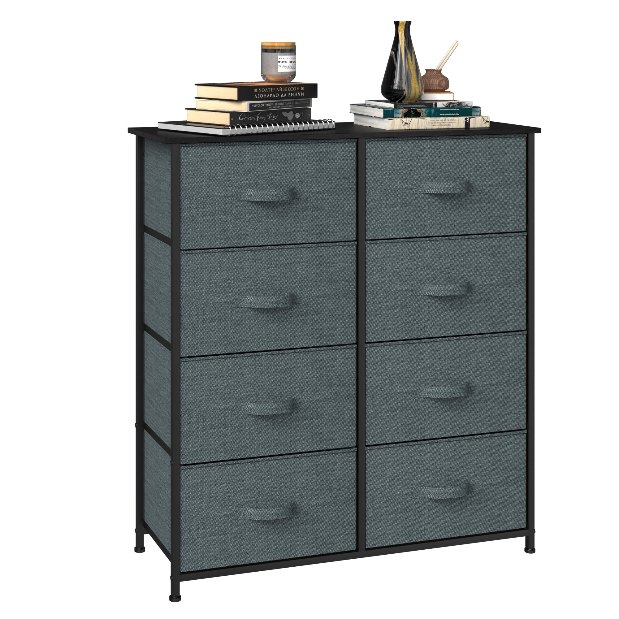YINTATECH 8 Drawer Fabric Dresser Storage Tower Organizer Unit ...