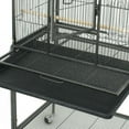 FINE MAKER 53" Bird Cage with Stand Large Rolling Bird Cage with 2 ...