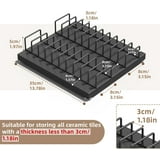 Ymokee Countertop Tile Display Rack with 20 Card Slots, Desktop Tile ...