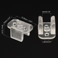 Uxcell Led Neon Mounting Clips, Fixing Clamps Holder Fit 5mm Silicone ...
