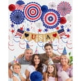 33 Pcs 4th/Fourth of July Memorial Day Decorations, Patriotic ...