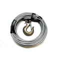 3/16" x 50 ft Galvanized Wire Rope Winch Cable + 1/4" Grade 70 Clevis ...