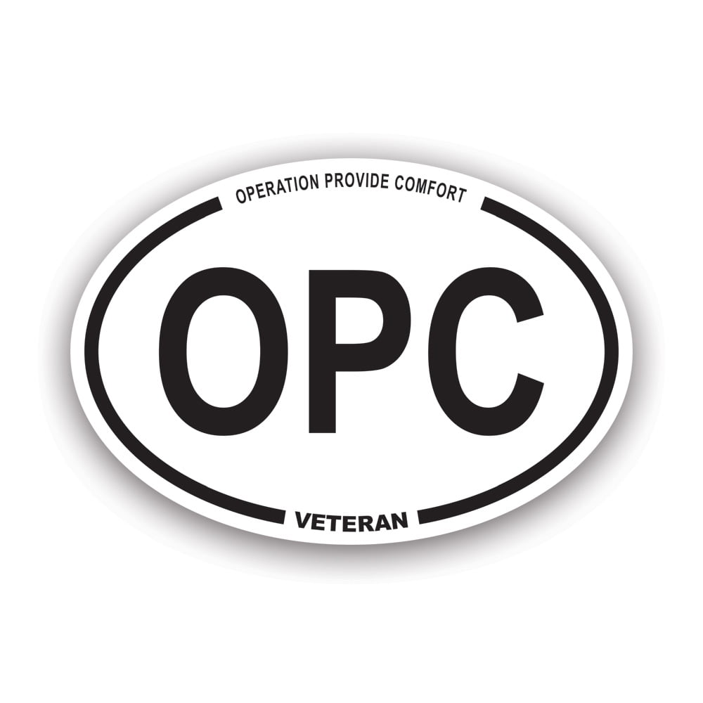 Operation Provide Comfort Veteran OPC Oval Sticker Decal - Self ...
