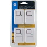 GE Personal Security Window/Door Alarm, 4-Pack, Battery Operated, 45174 ...