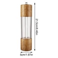 1-Pack Wooden Salt and Pepper Grinder 8 Inch Manual Adjustable Ceramic ...