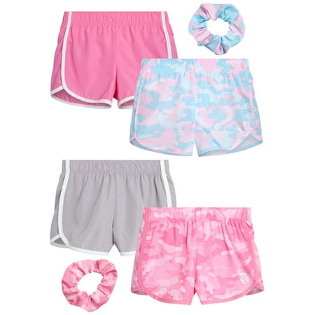 Body Glove Girls? Shorts ? 4 Pack Athletic Performance Dry Fit Dolphin ...