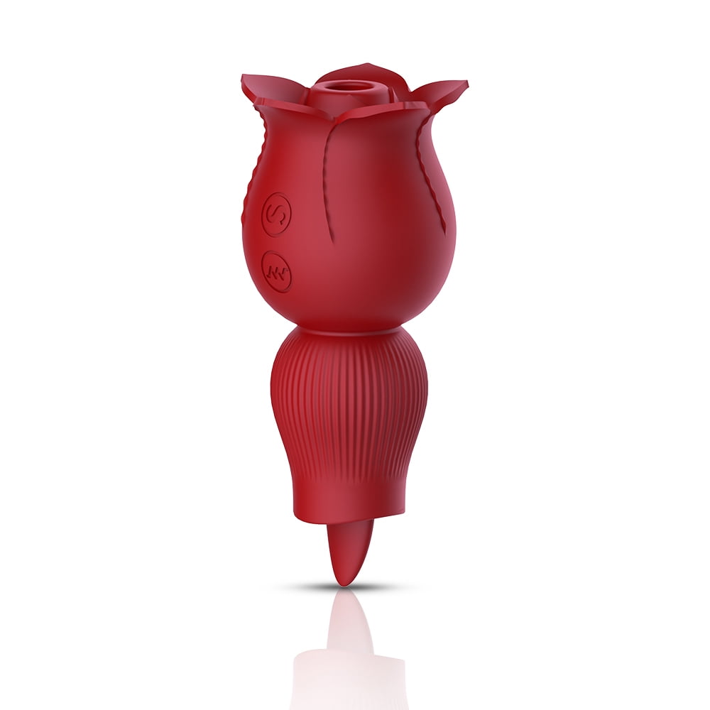 Liyafei Clit Sucking Vibrator Rose Vibrator 2 In 1 Design Sucking And