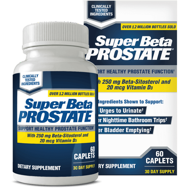 Super Beta Prostate with Beta Sitosterol, Caplets, 60 CT - Walmart.com ...