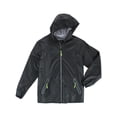 CTM Adult Reusable Water Resistant Rain Jacket with Hood and Pockets ...