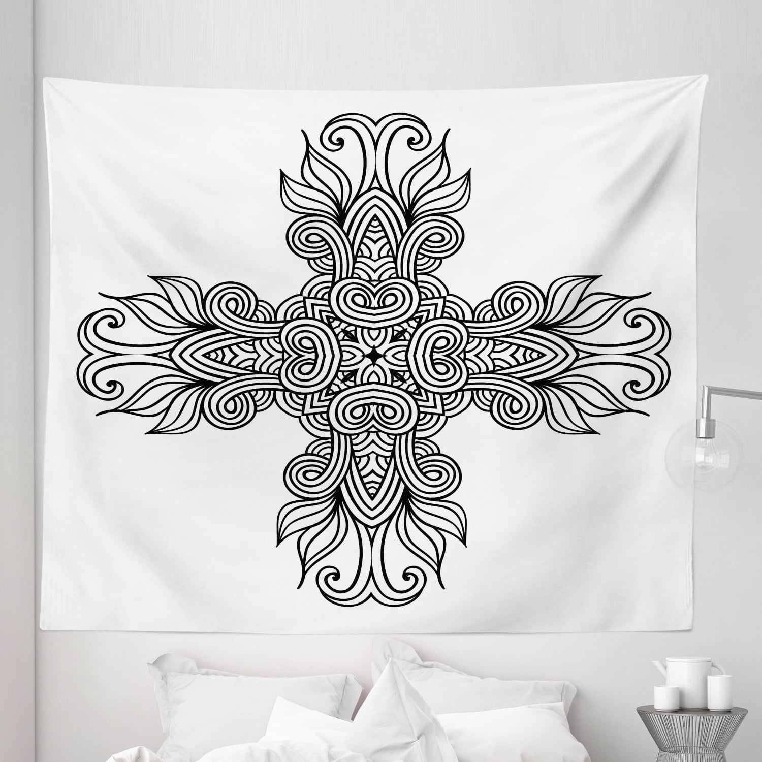 Irish Tapestry, Royal Old Celtic Knot Pattern with Curled Lace Leaf ...