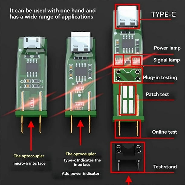 2pcs 5.0 Optocoupler Test Instrument Online Detection Tools for ...