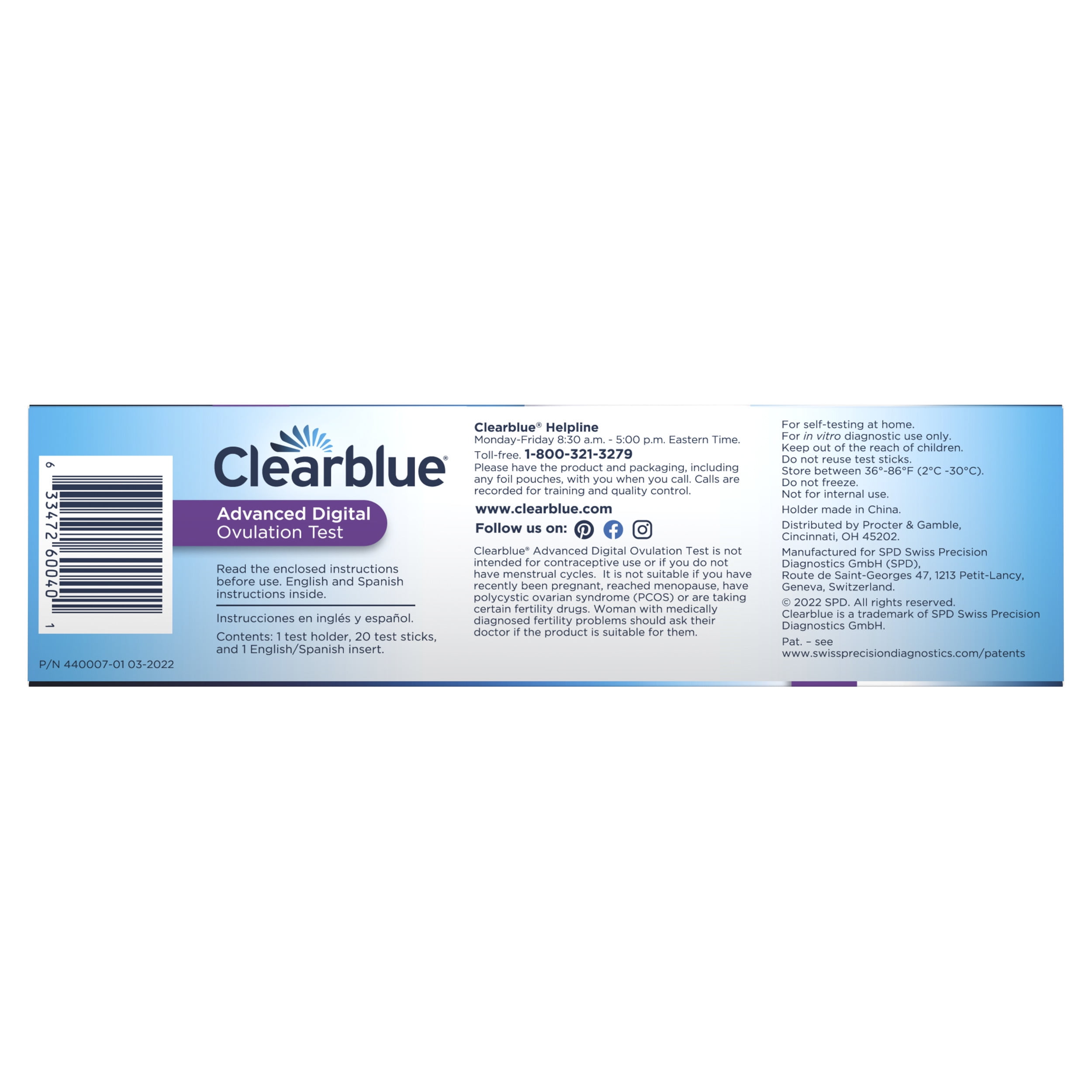 Clearblue Advanced Digital Ovulation Test, Predictor Nepal | Ubuy