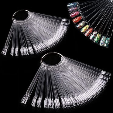 Stiletto Nail Colour Display Sticks 80X Nail Art Tips Pop Sticks Gel ...
