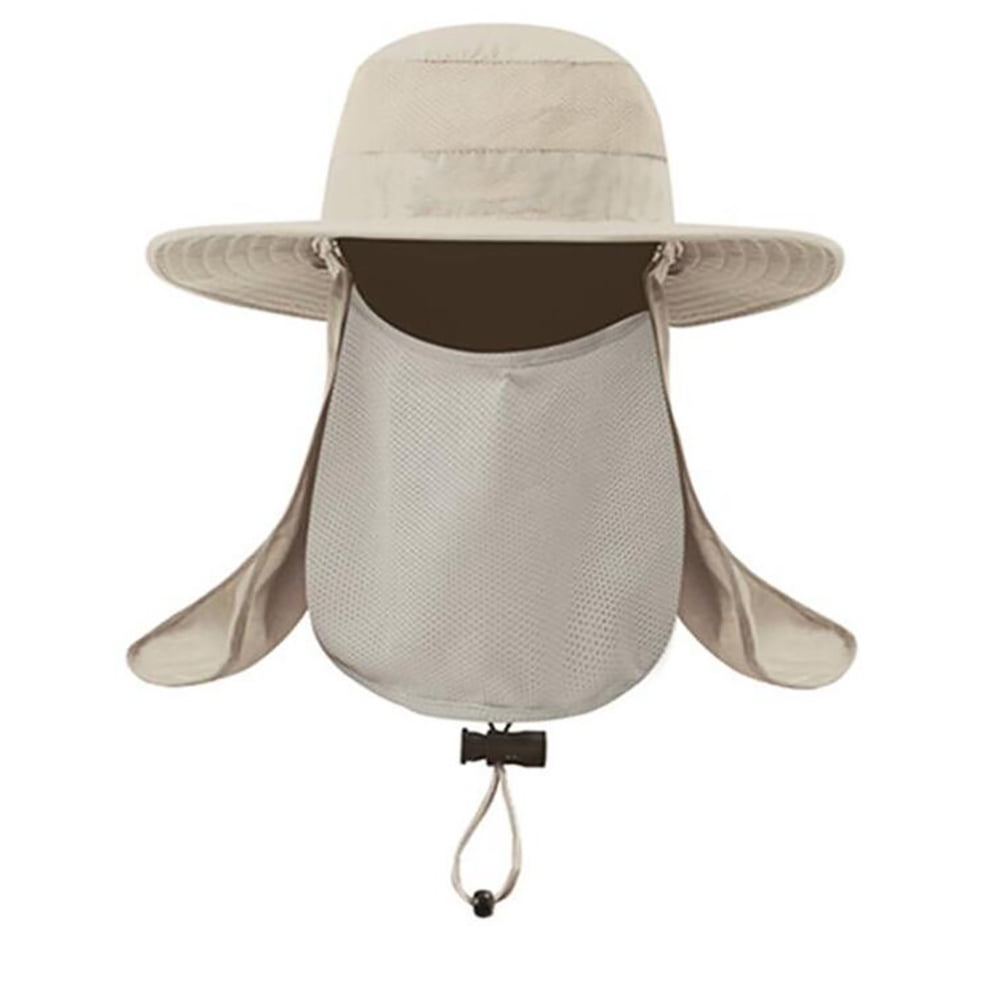 Fishing Hat Sun Cap UPF 50+ Outdoor Hiking Hat with Removable Face Neck ...