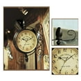FOMIYES Retro Wall Clock 1Pack 360 Degree Rotate Feature 33.0X28.0X10 ...