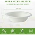 200 Pack 16 OZ Paper Bowls, Disposable Compostable Bulk, Eco-friendly ...