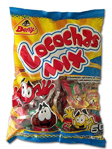 Locochas Mix. Hard Candy Filled With Chili Flavor Mix. 60pc./540g and ...