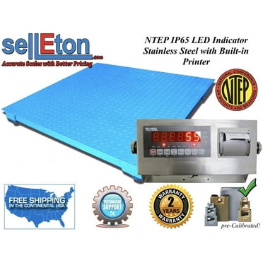 Heavy Duty Industrial Floor scale 7 x 7 / 84 20,000 lbs x 5 lb ...