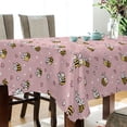 60x60in Square Printed Tablecloth Easy-Care Decorative Table Cloth for ...