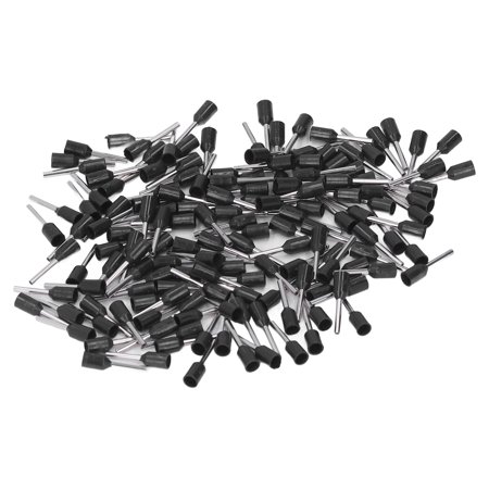 Ferrule, Insulated Wire Ferrules 22AWG Copper PVC Black For Equipment ...