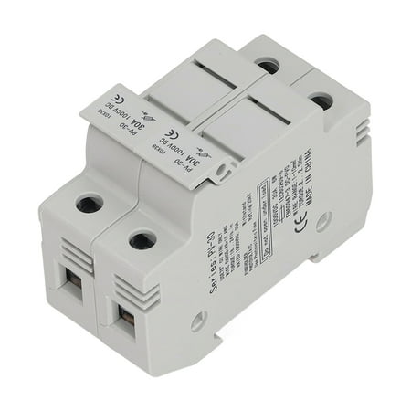 Fuse Holder Base, PV Fuse Holder ABS Shell 1000V DC Overload Short ...