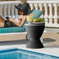EasyUp 8-Gallon Adjustable Height Cooler Bar Table – Outdoor Ice Bucket ...