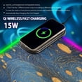 Large RGB Wireless Charging Mouse Pad Gold Foil Starry Whale Art14 LED ...