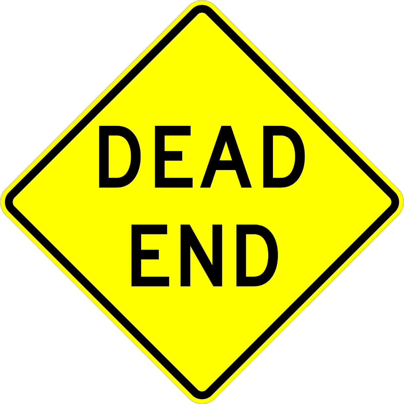 Buy Dead End Sign 18 X 18. A Real Sign. 3M Engineer Grade Reflective ...